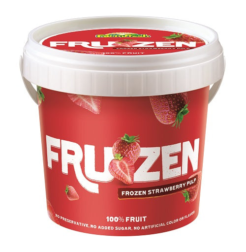 FRUZEN Natural Strawberry Pulp | 500g Tub | No Added Sugar – Jain Farm ...